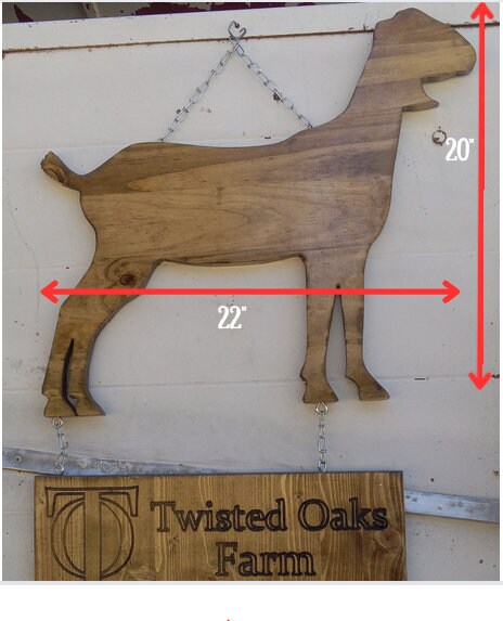 Goat Stall Sign for the Farm 4H or FFA Shows or Use as Goat Decor for ...