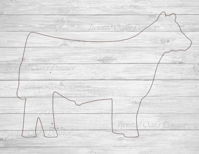 Show Steer Silhouette: 4H & FFA - SVG, PNG Files (digital Download) - Etsy