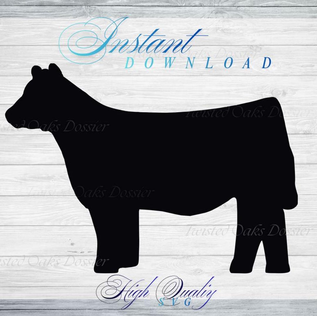 Show Heifer Silhouette: 4H & FFA - SVG, PNG Files (digital Download) - Etsy