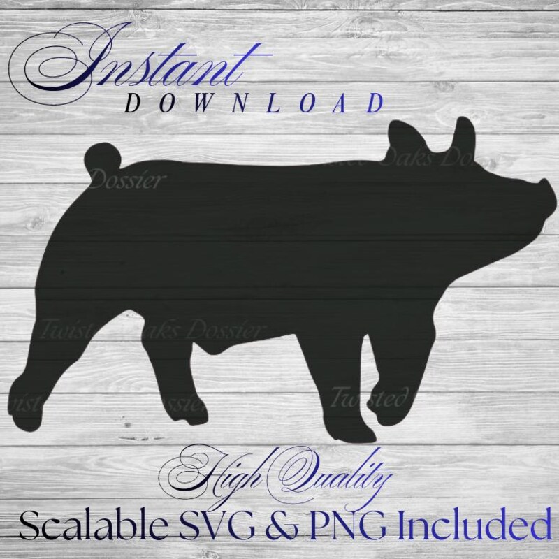 Show Pig Svg - Etsy