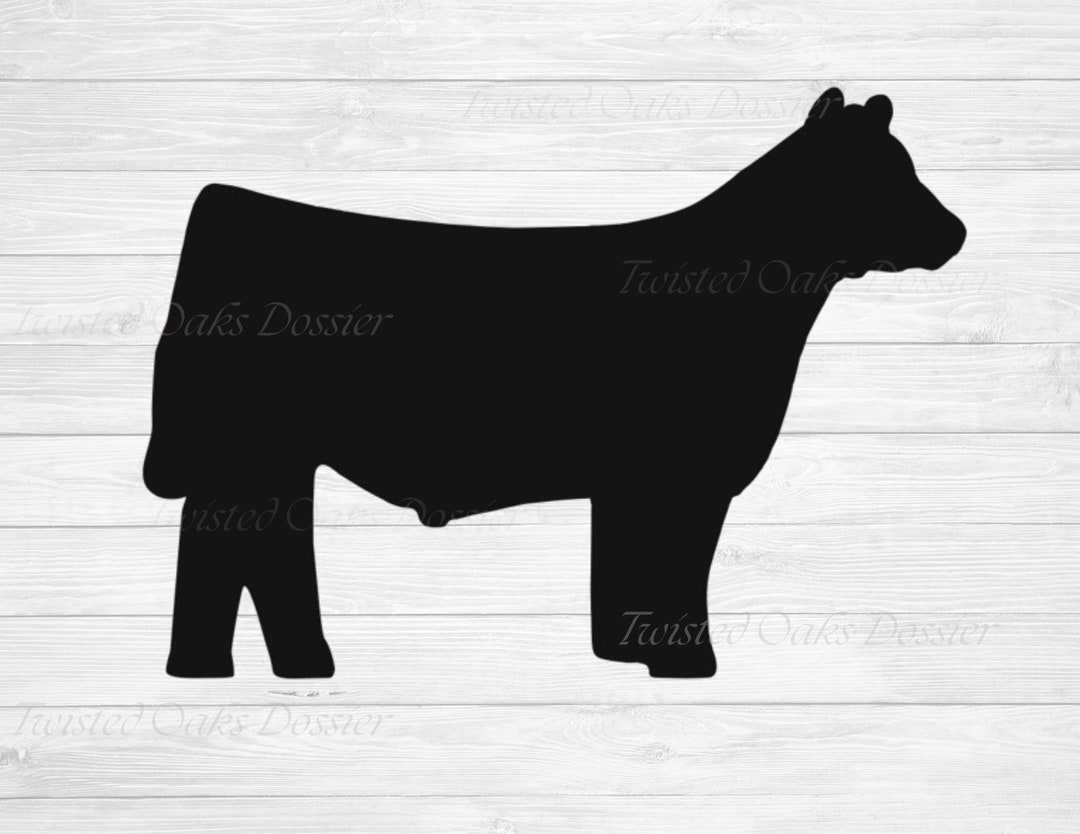 Show Steer Silhouette: 4H & FFA - SVG, PNG Files (digital Download) - Etsy