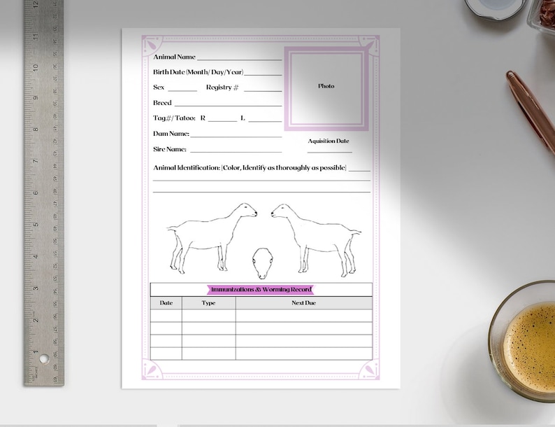 Goat Record Keeping Planner: Herd Health & Breeding Logs (PDF Download ...