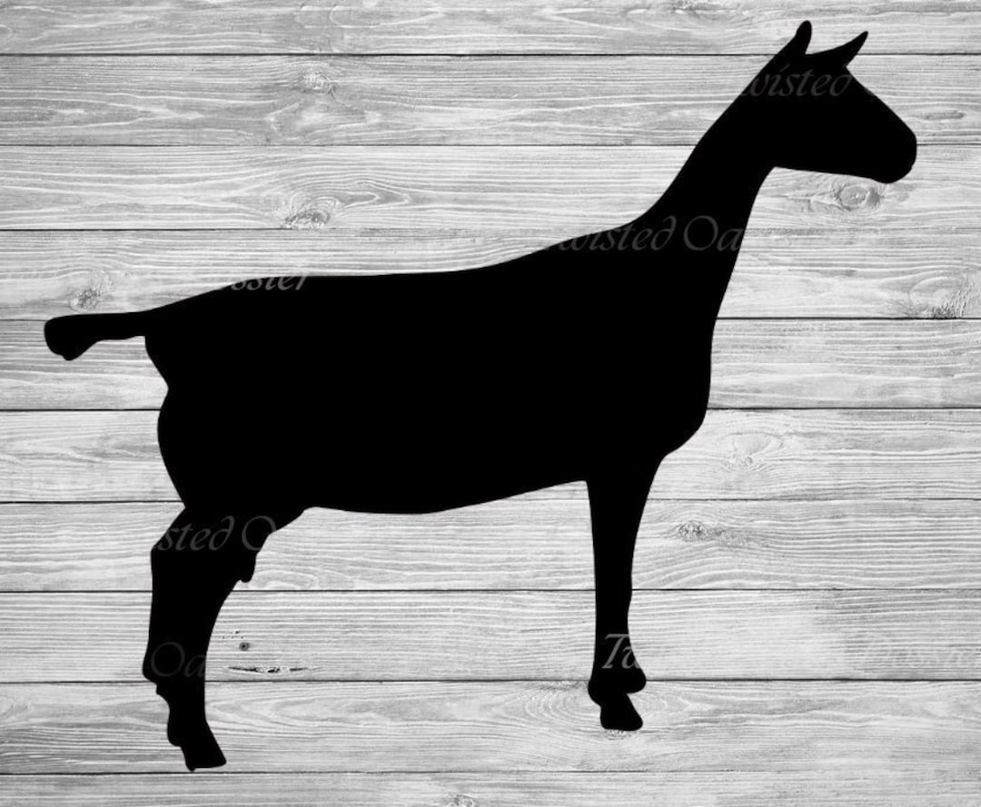 Alpine Milk Goat Silhouette: 4H & FFA, SVG, PNG (digital Downloads) - Etsy