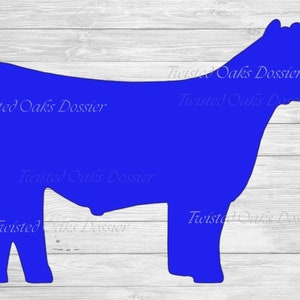 Show Steer Silhouette: 4H & FFA - SVG, PNG Files (digital Download) - Etsy