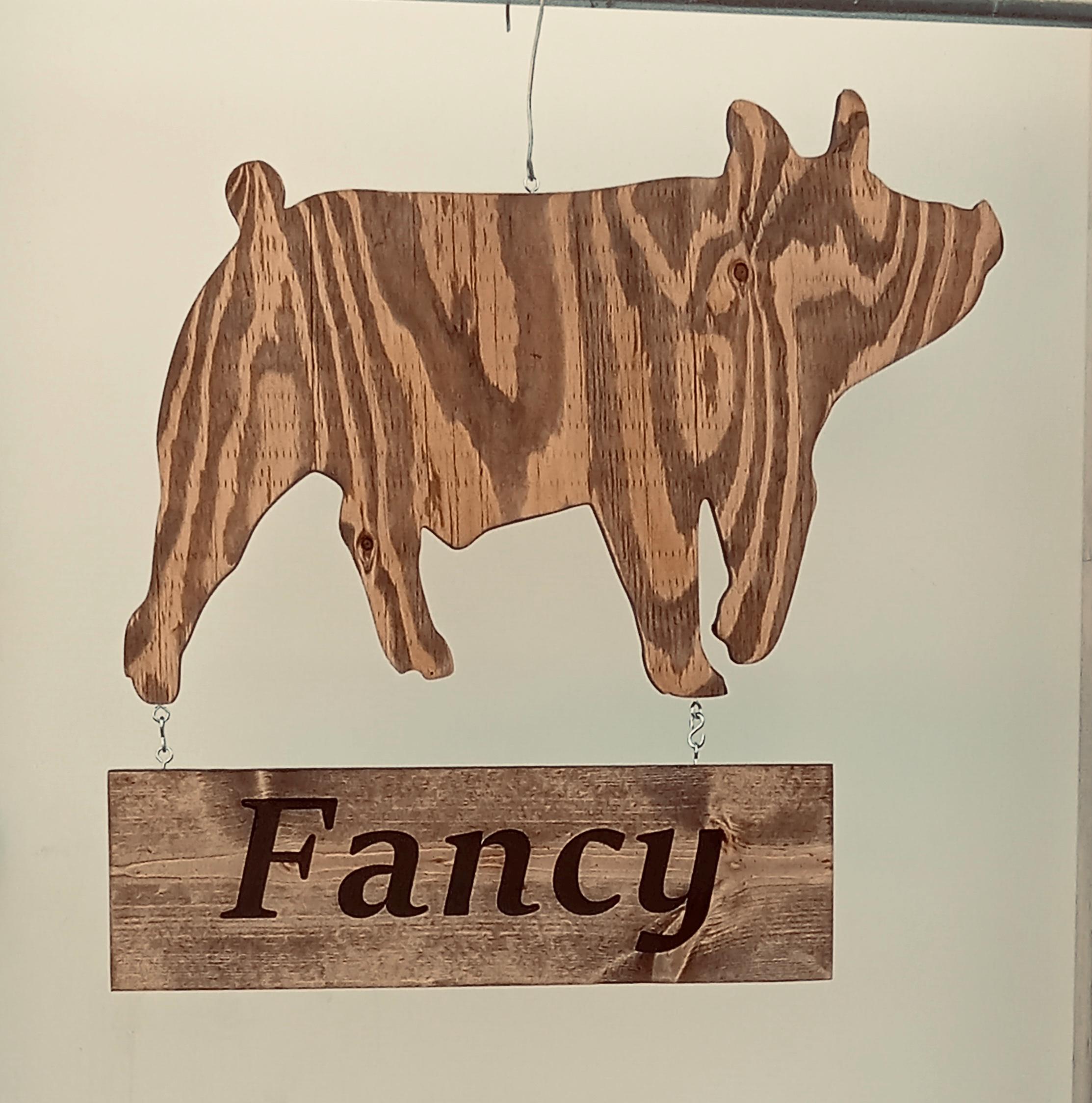 Custom Engraved Show Pig Sign: 4H FFA Barn Decor (22"x 16") - Etsy