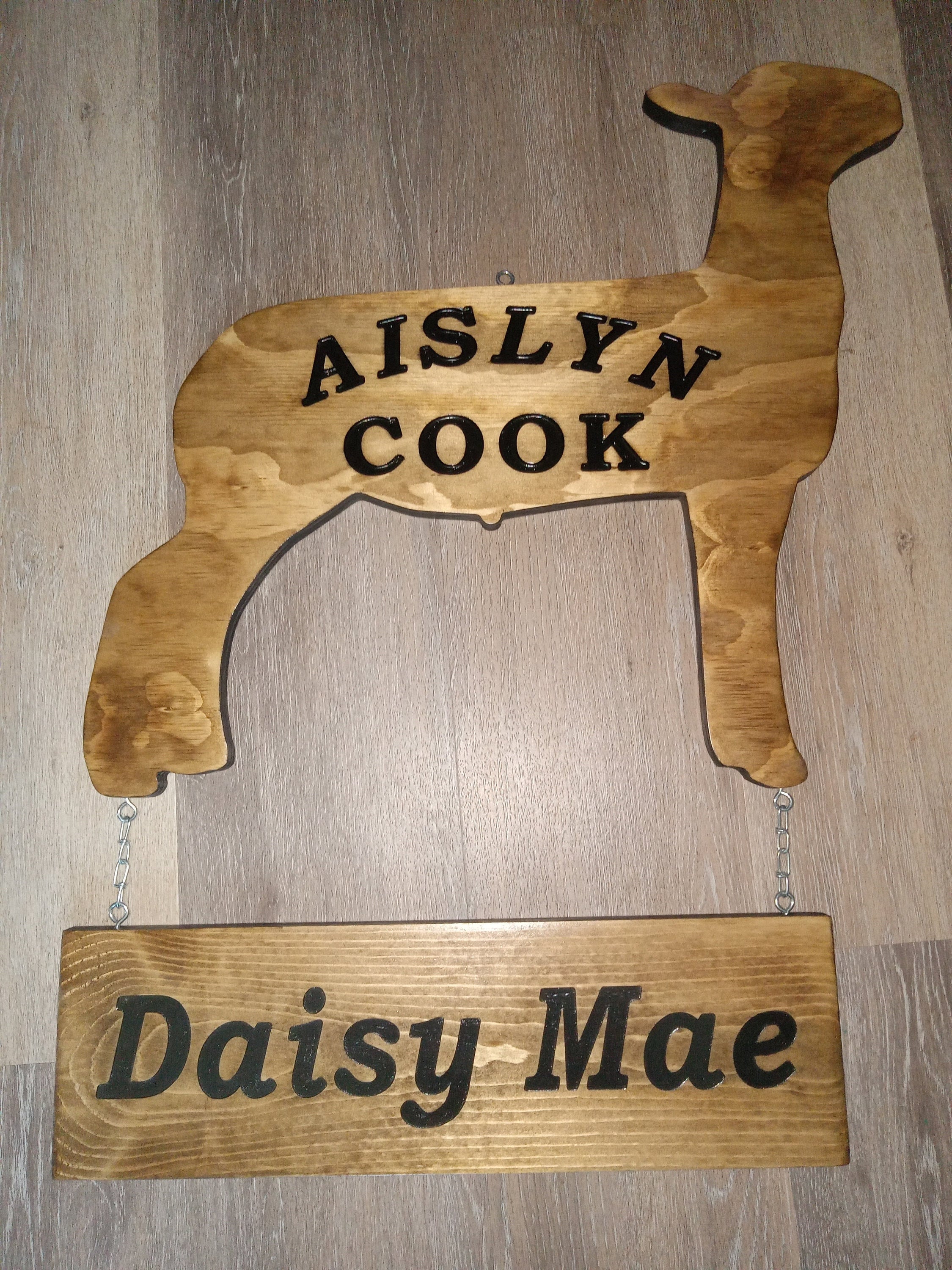 Show Lamb & Market Lamb Stall Pen Sign for the Farm 4H or FFA Shows or ...