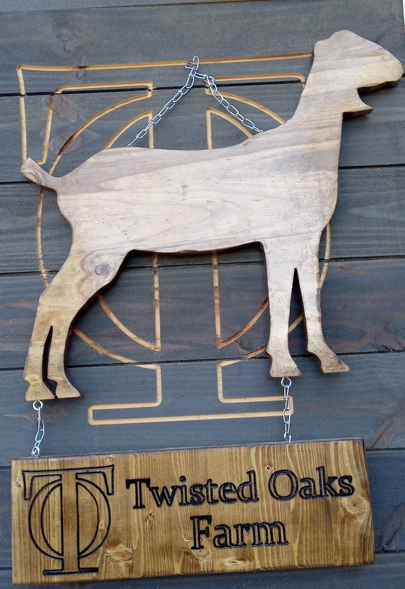 Goat Stall Sign for the Farm 4H or FFA Shows or Use as Goat Decor for ...