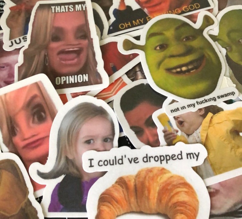 Meme Sticker Pack 3 Laminated Funny Memes Stickers | Etsy