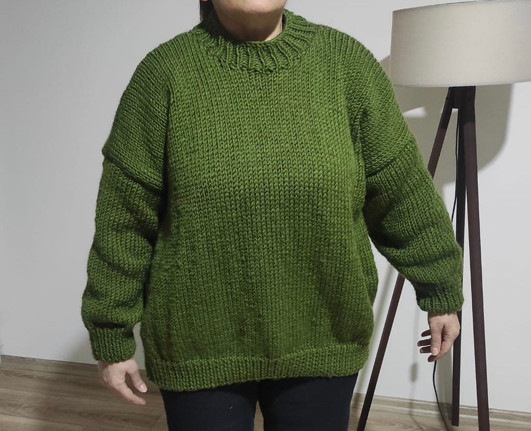 Hand Knit Sweater - Etsy