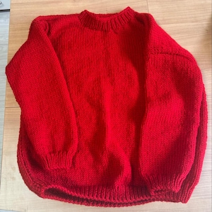 Handmade Knitted Sweater – Custom Size – Many Color Options - Etsy