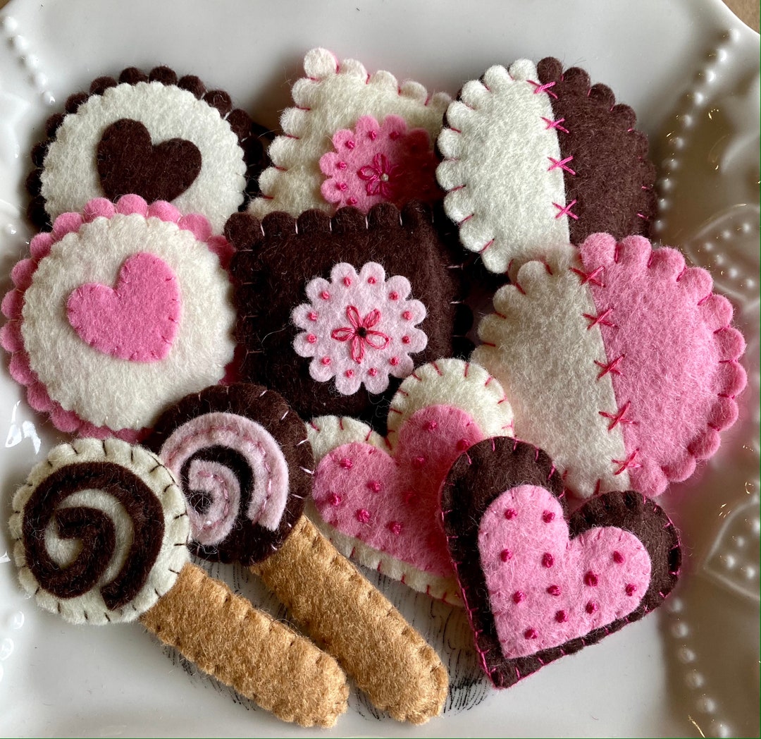 Felt Cookies/felt Sugar Cookies/felt Food/felt Play Food - Etsy