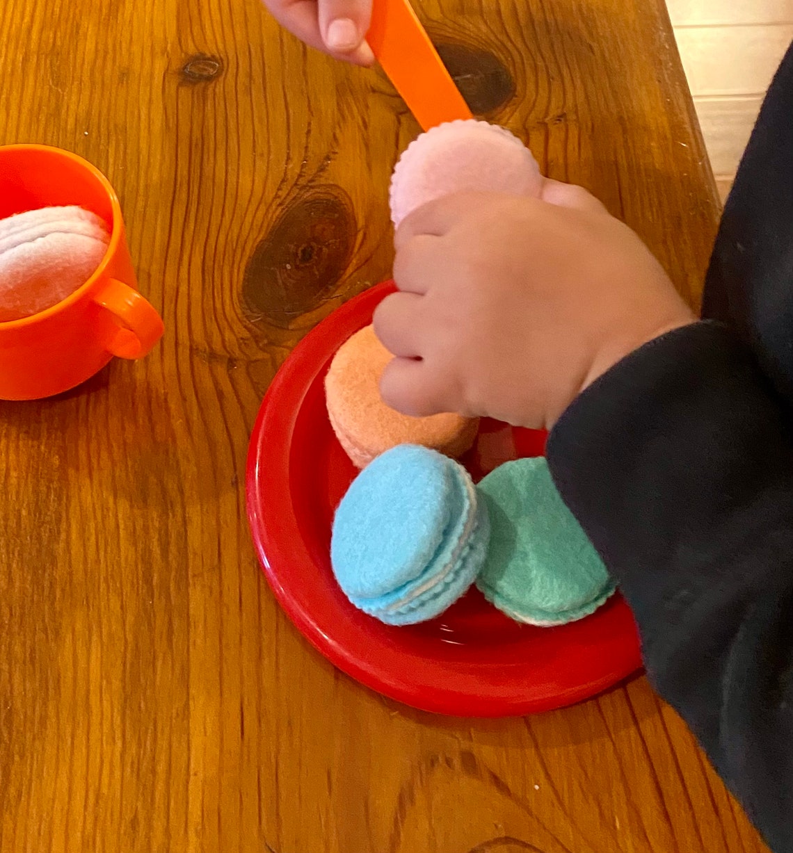 Felt Macaroons/felt Cookies/play Food/felt Food - Etsy