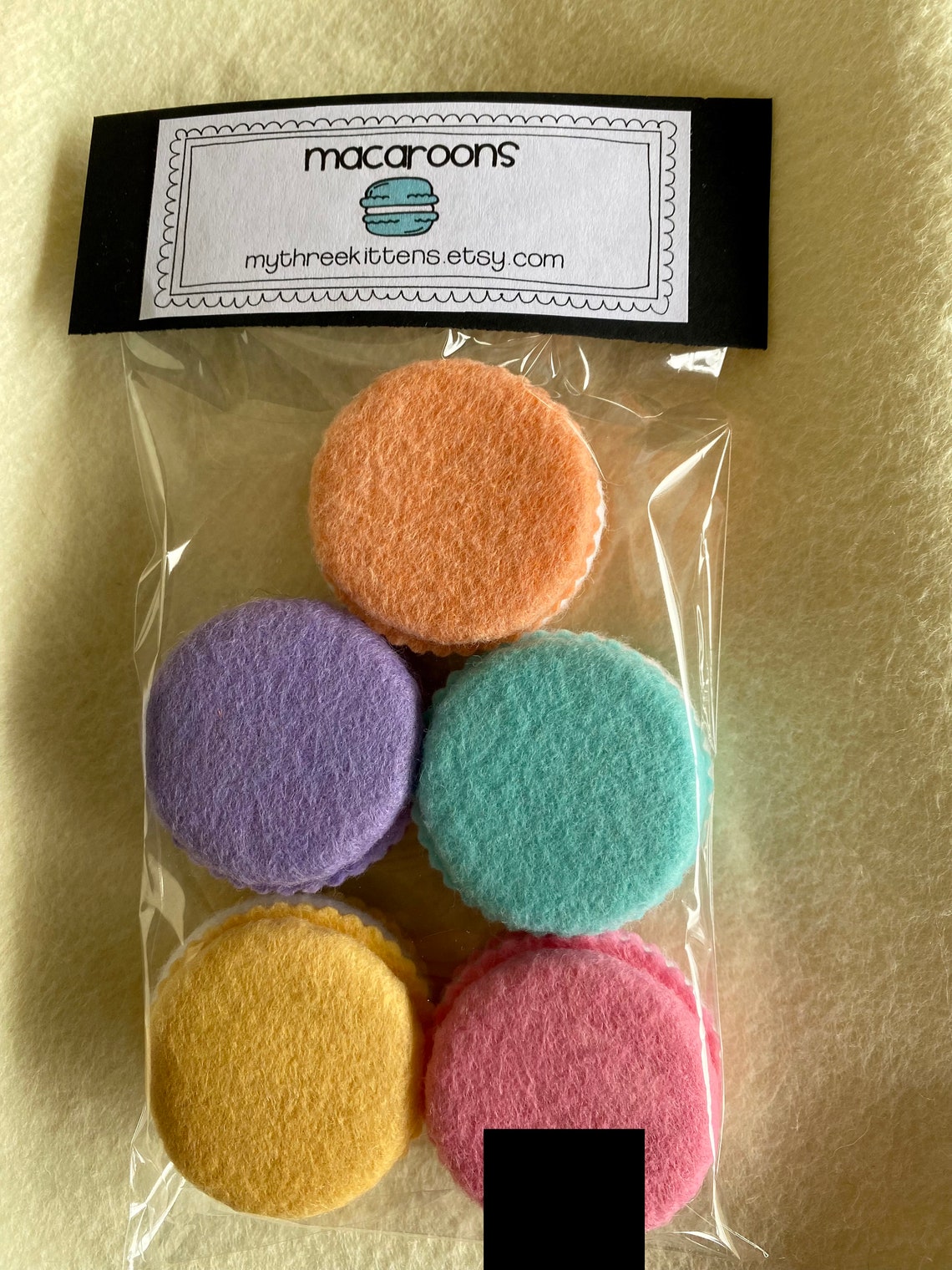 Felt Macaroons/felt Cookies/play Food/felt Food - Etsy