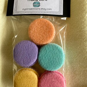 Felt Macaroons/felt Cookies/play Food/felt Food - Etsy