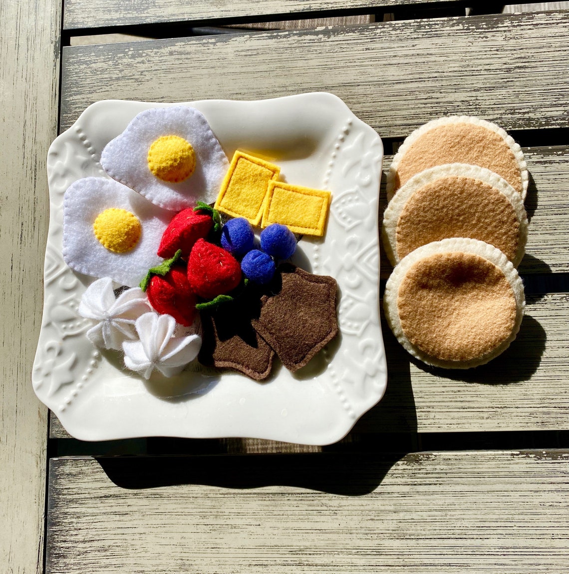 Felt Breakfast Set/felt Breakfast Food/felt Pancakes/felt - Etsy