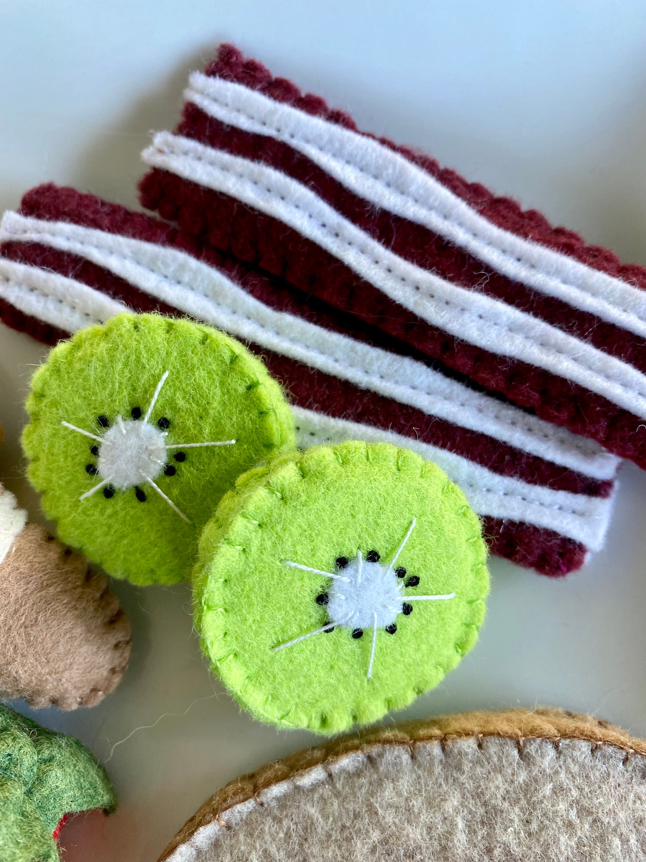 Felt Food Breakfast Set, Pretend Play Kitchen - Etsy
