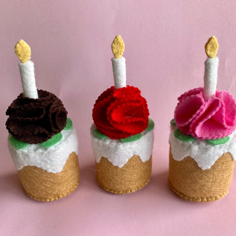 Felt Birthday Cake - Etsy
