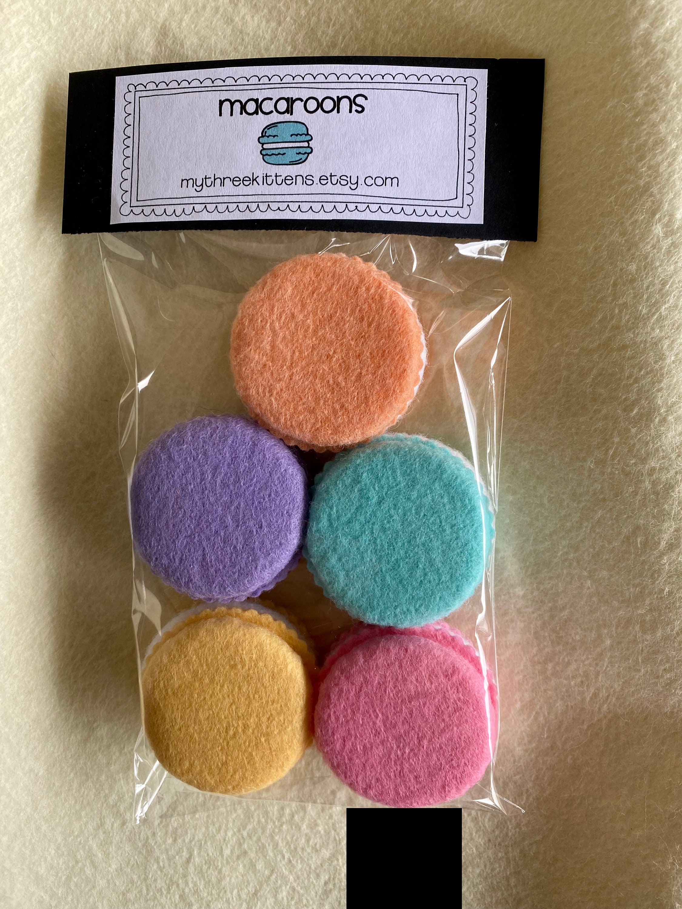 Felt Macaroons/felt Cookies/play Food/felt Food - Etsy