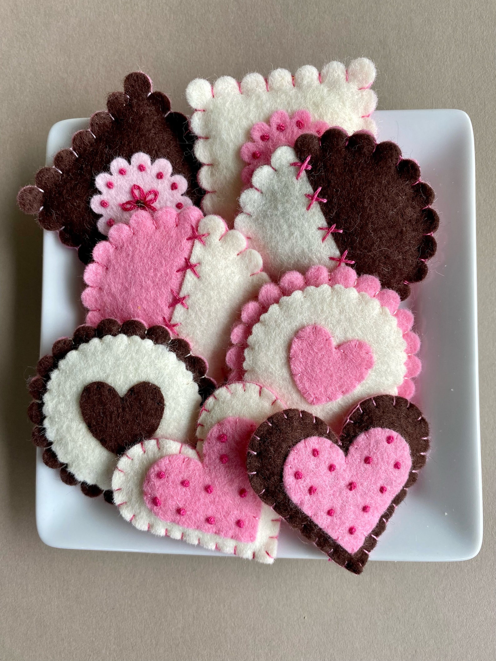 Felt Cookies/felt Sugar Cookies/felt Food/felt Play Food - Etsy