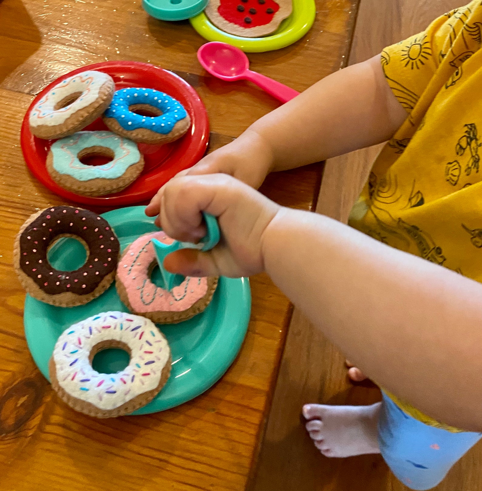 Felt Donuts/Play Donuts/Felt Food/Pretend Donuts/Pretend | Etsy