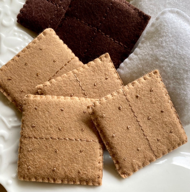 Felt S'mores/felt Food/play Food/camping/toy Kitchen - Etsy
