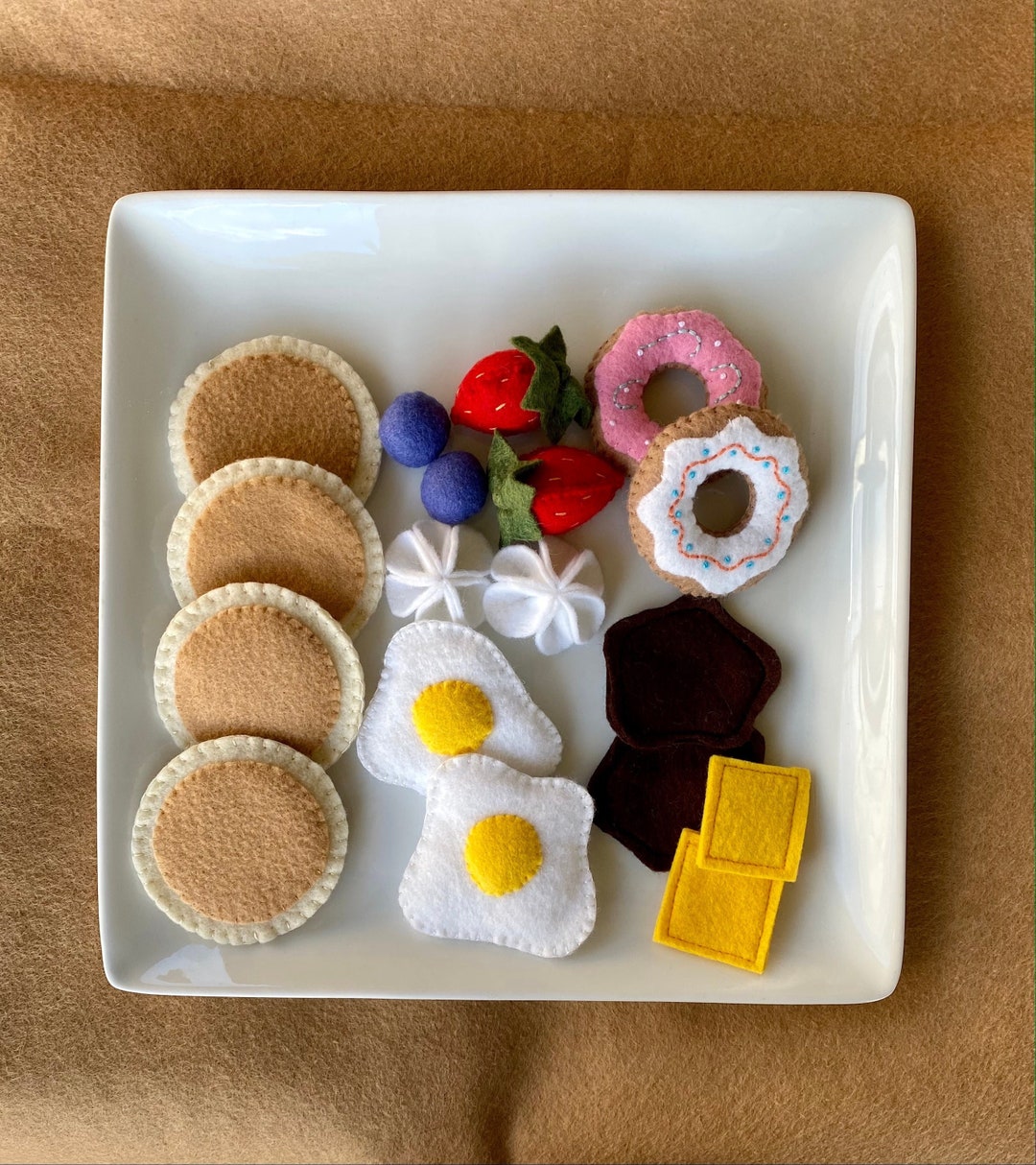 Felt Breakfast Set/felt Breakfast Food/felt Pancakes/felt Pancakes and ...
