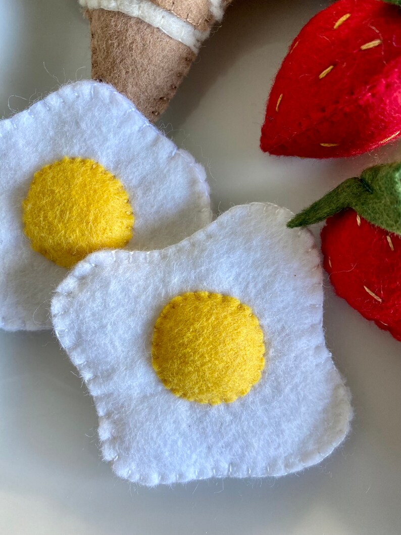 Felt Food Breakfast Set, Pretend Play Kitchen - Etsy