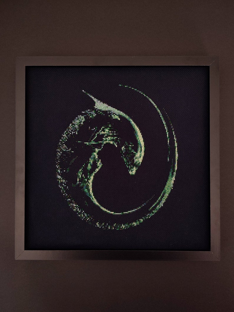 Xenomorph Cross Stitch PDF Pattern - Etsy