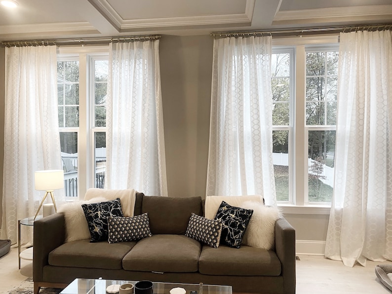 Waves Custom Sheer Curtains Sheer Curtain Panels Sheer - Etsy Canada