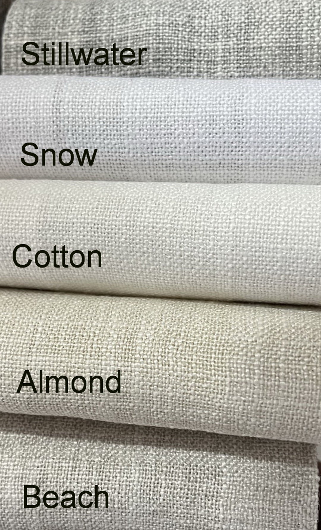 Westwood Semi-sheer Faux Linen Curtains Fabric Swatches - Etsy