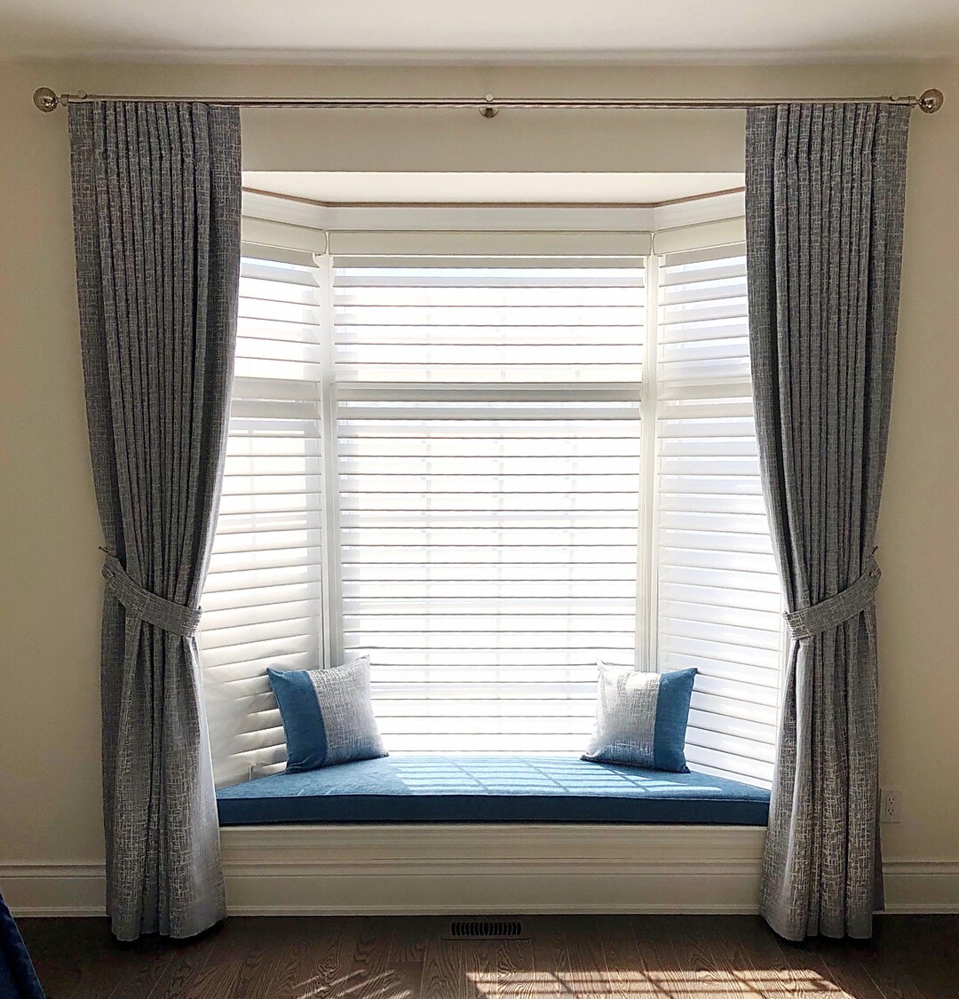 Valencia - Natural Curtains: Custom Pleated Blackout Curtains - Etsy