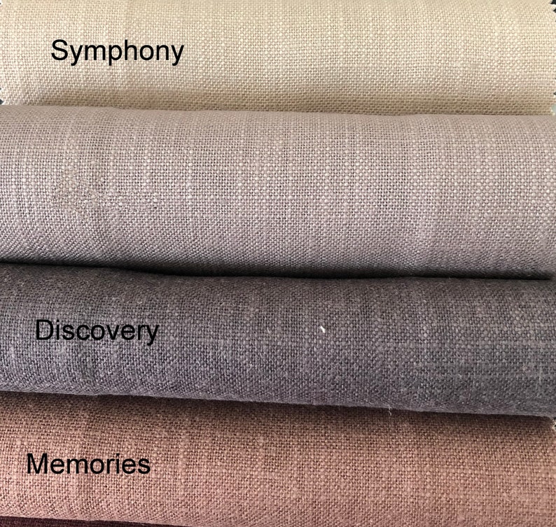 Galaxy Collection Linen/Viscose Curtains Fabric Swatches | Etsy