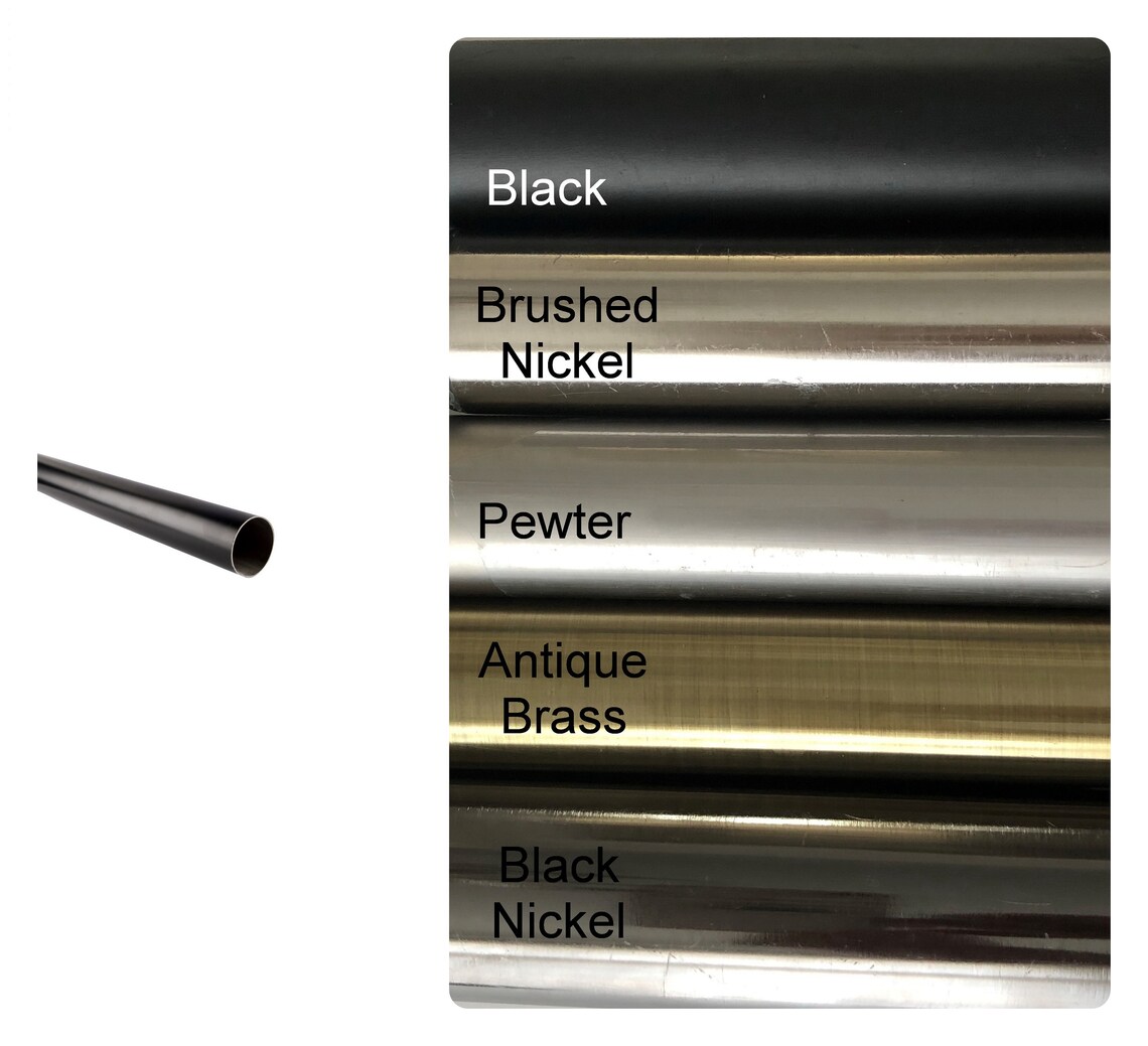 Metal Drapery Rods 1 3/8 Diameter Drapery Hardware - Etsy