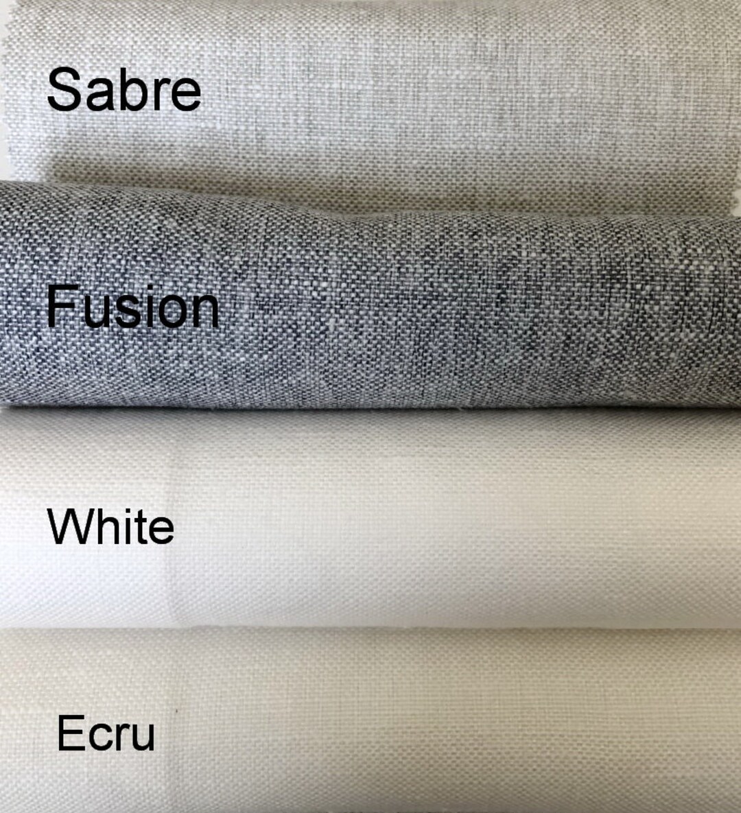 Whisper - Linen Blend Curtains Fabric Swatches Collection - Etsy