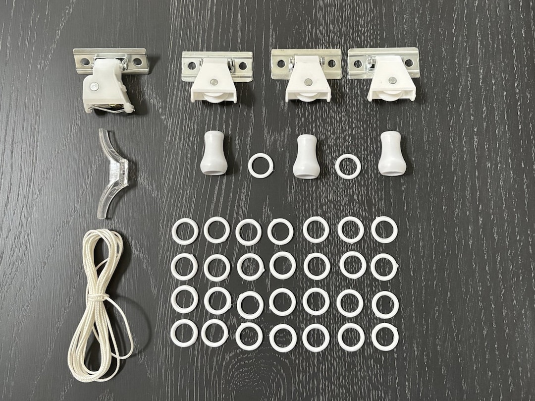 Roman Shade DIY Kit, Cord Lock, Cord Pulleys, Rings, Tassels, Lift Cord ...