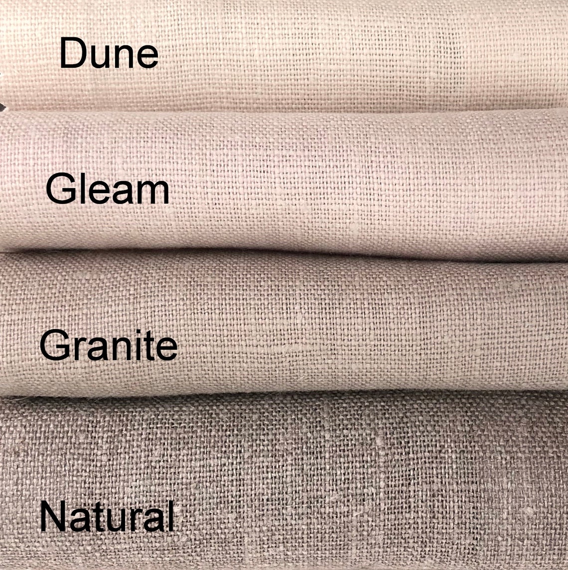 Natural 100% Linen Curtains Fabric Swatches Collection - Etsy