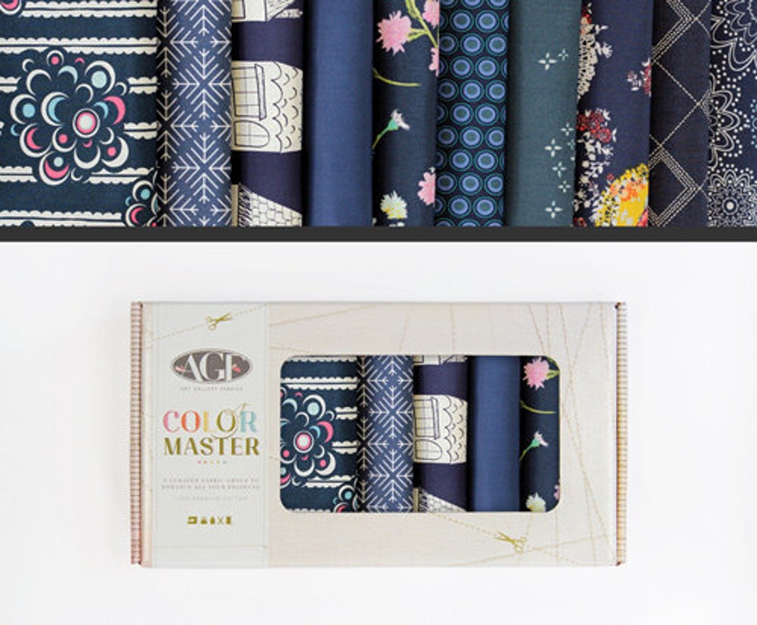 AGF COLOR MASTER No.10 Midnight Ocean Edition 10 Fat Quarter Package - Etsy