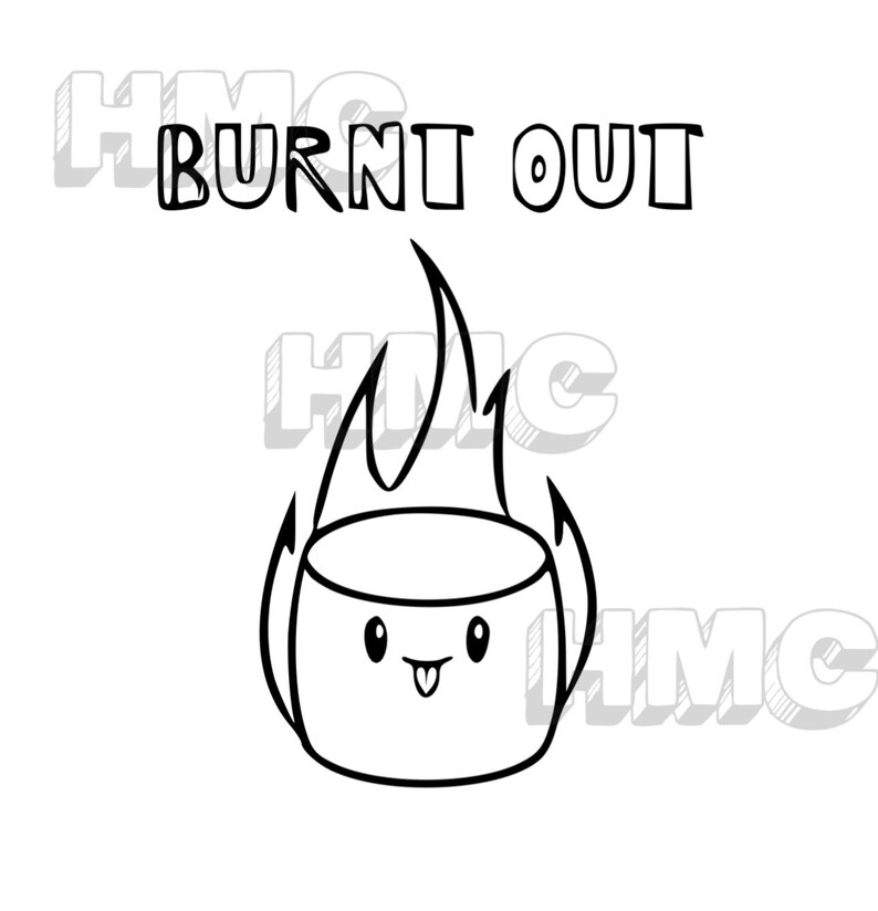 Burnt Out SVG, PNG, JPEG - Etsy