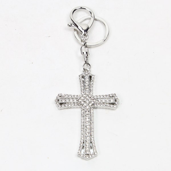 Cross Keychain - Etsy