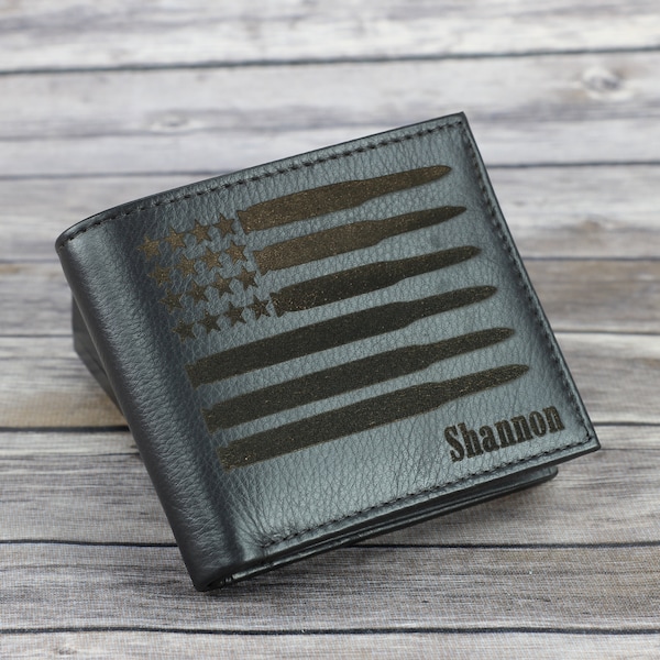 American Flag Trifold Wallet - Etsy