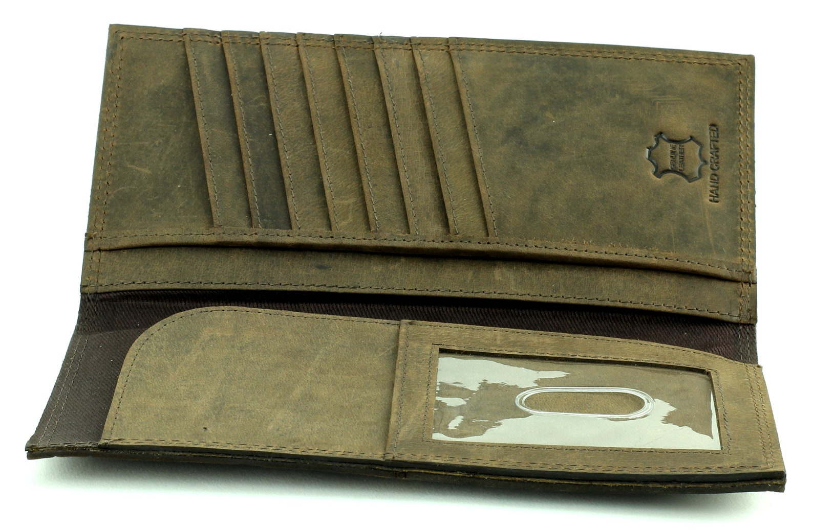 Tooled Gator and Ostrich Print Rodeo Wallet With Leather | Etsy