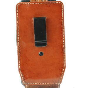 American Bison Floral Tooled Leather Phone Case for Belt, Modern ...