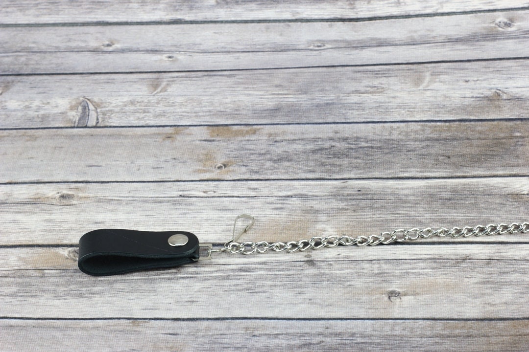 Hooligan Chain Wallet Engraved Leather Chain Wallet | Etsy