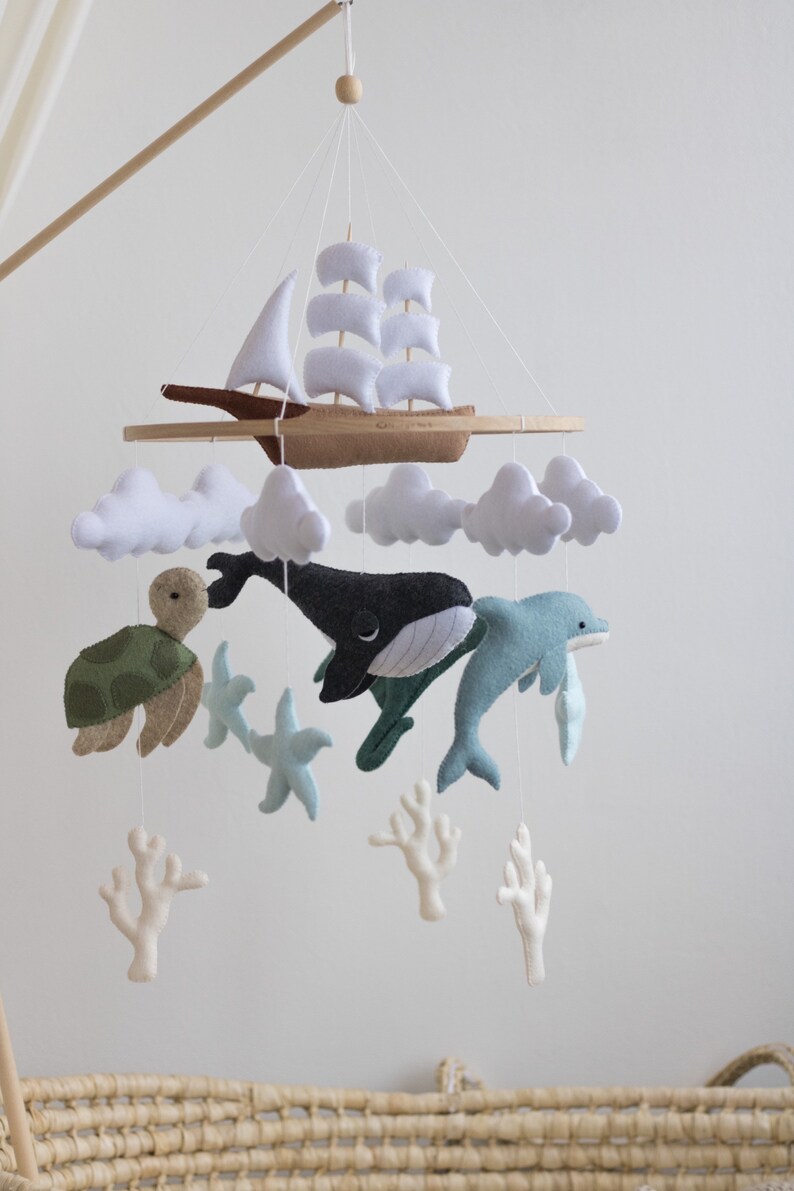 Ocean Nursery Baby Mobile Sea - Etsy