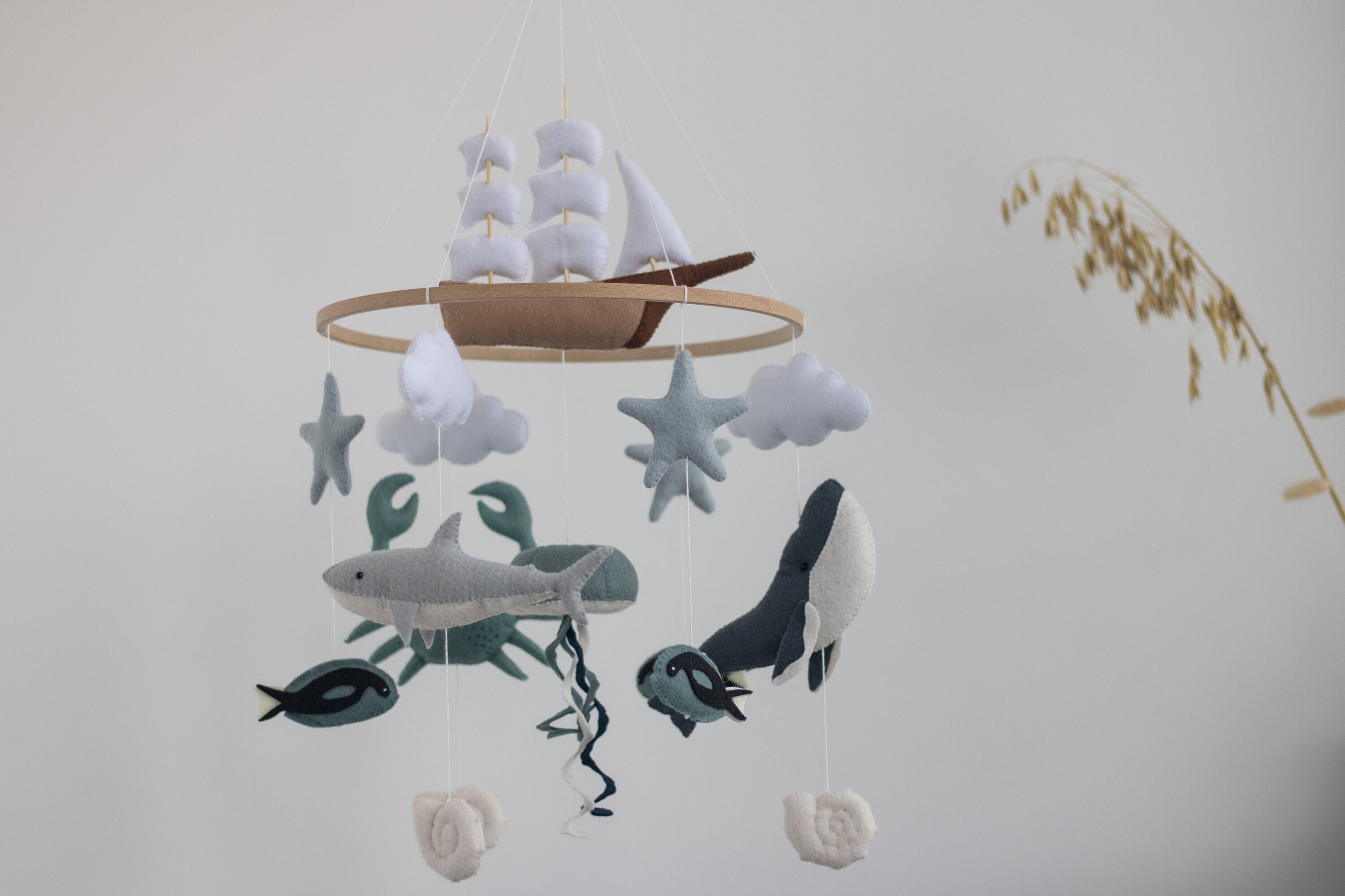 Big Ocean Theme Baby Mobile-personalized Boat Nursery - Etsy