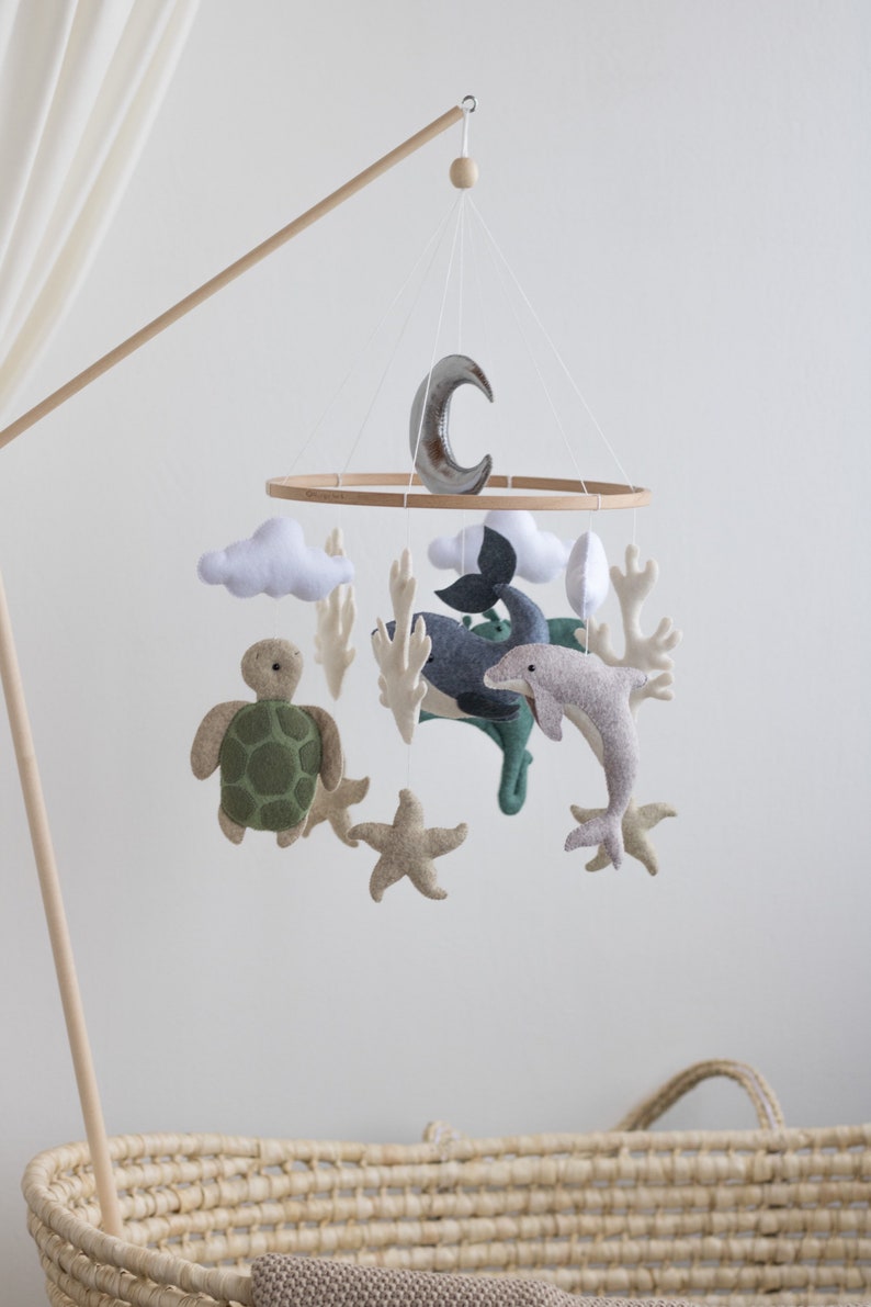 Ocean Nursery Baby Mobile-neutral Nursery Mobile-whale Baby | Etsy