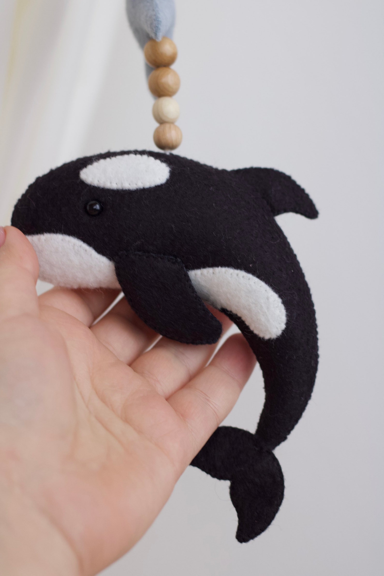 Orca Felt Stroller Toy Killer Whale Stroller Mobile Felt | Etsy