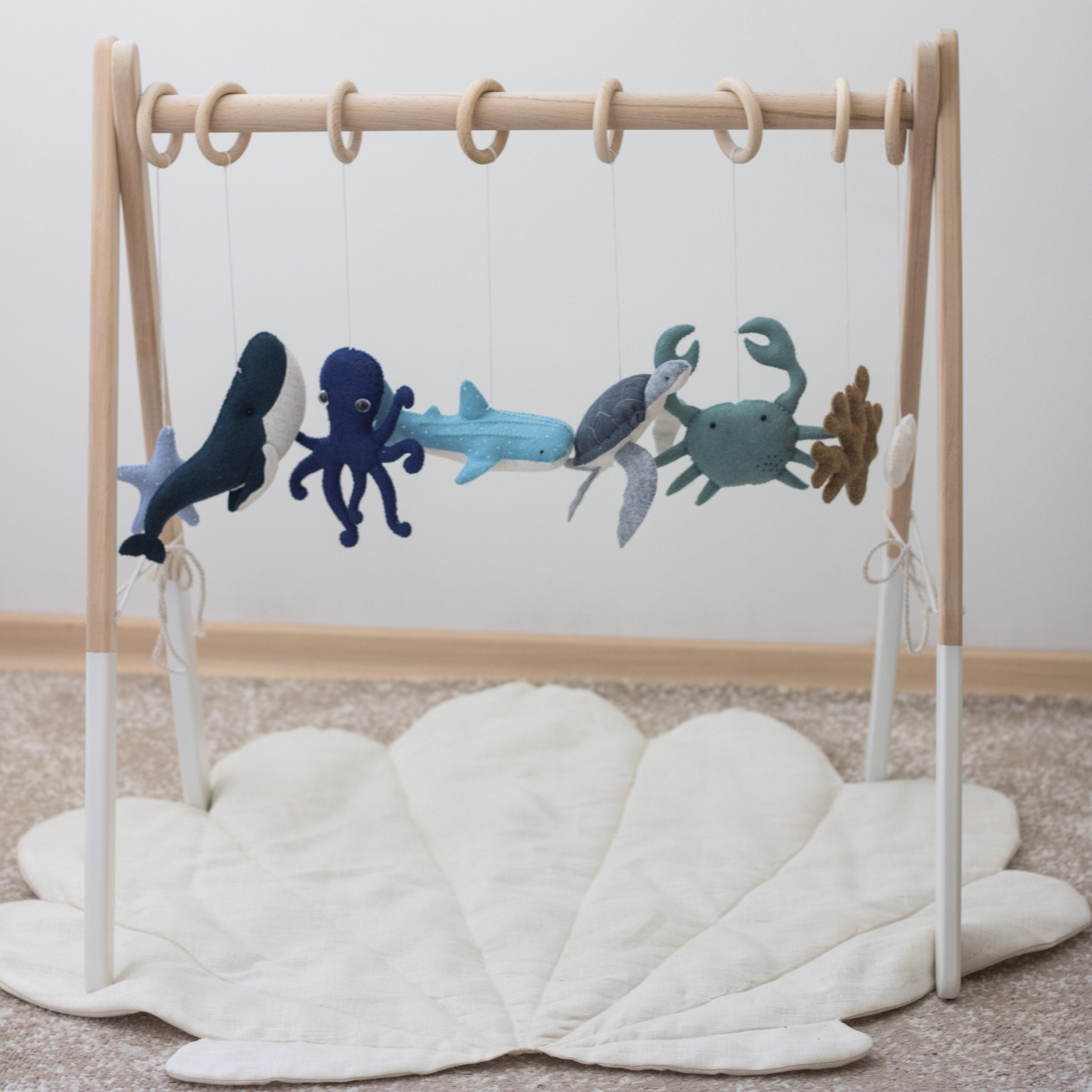 Ocean Baby Play Gym Toys Set Activity Nursery | Etsy