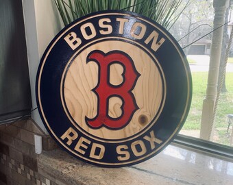 Red Sox Logo Wall Art - Etsy