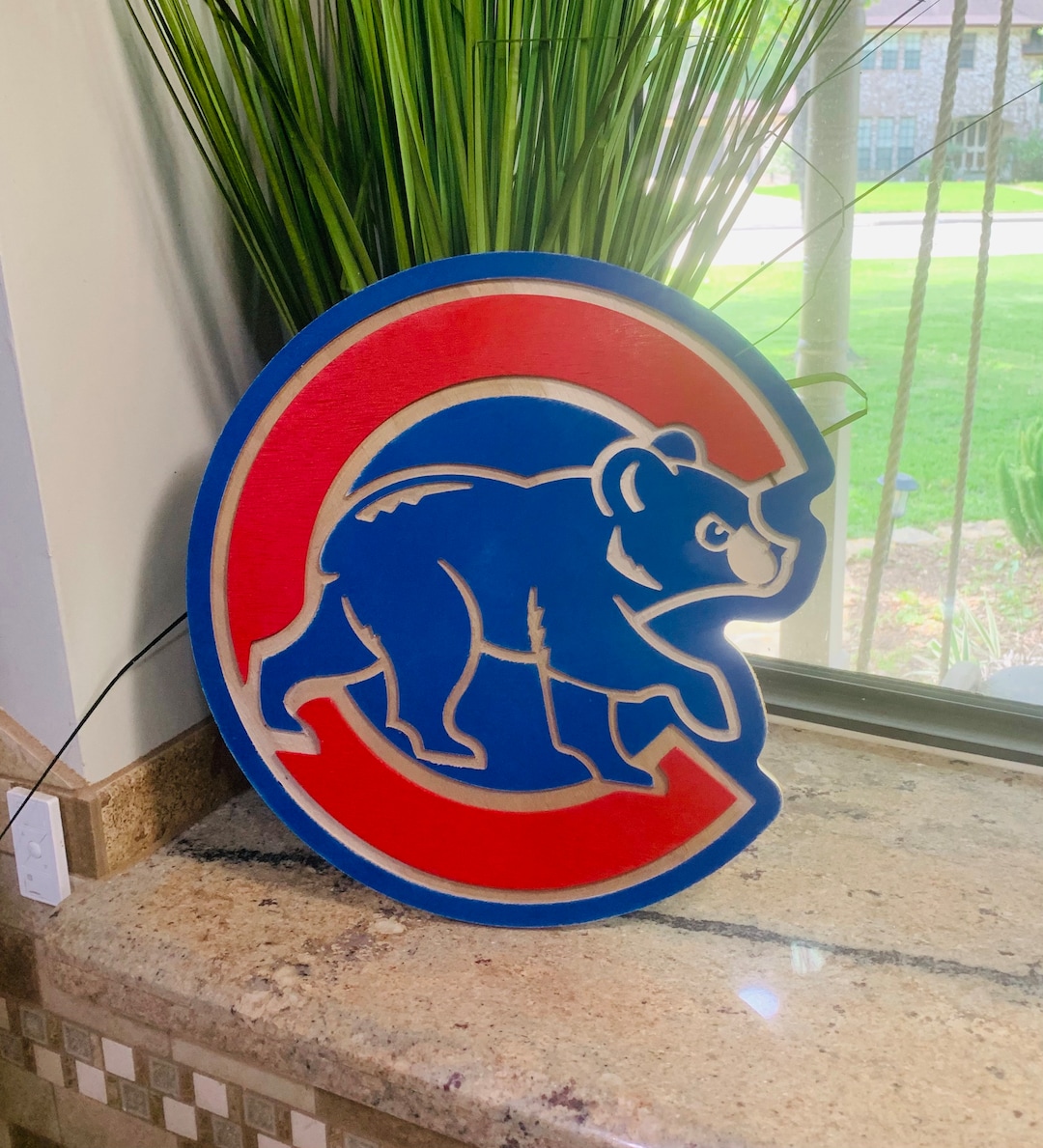 CHICAGO BASEBALL Full Bear Logo Wall Art Sign - Etsy